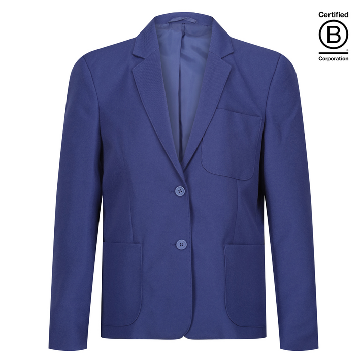 Royal blue girl's Performa eco school blazer – Ethical Schoolwear